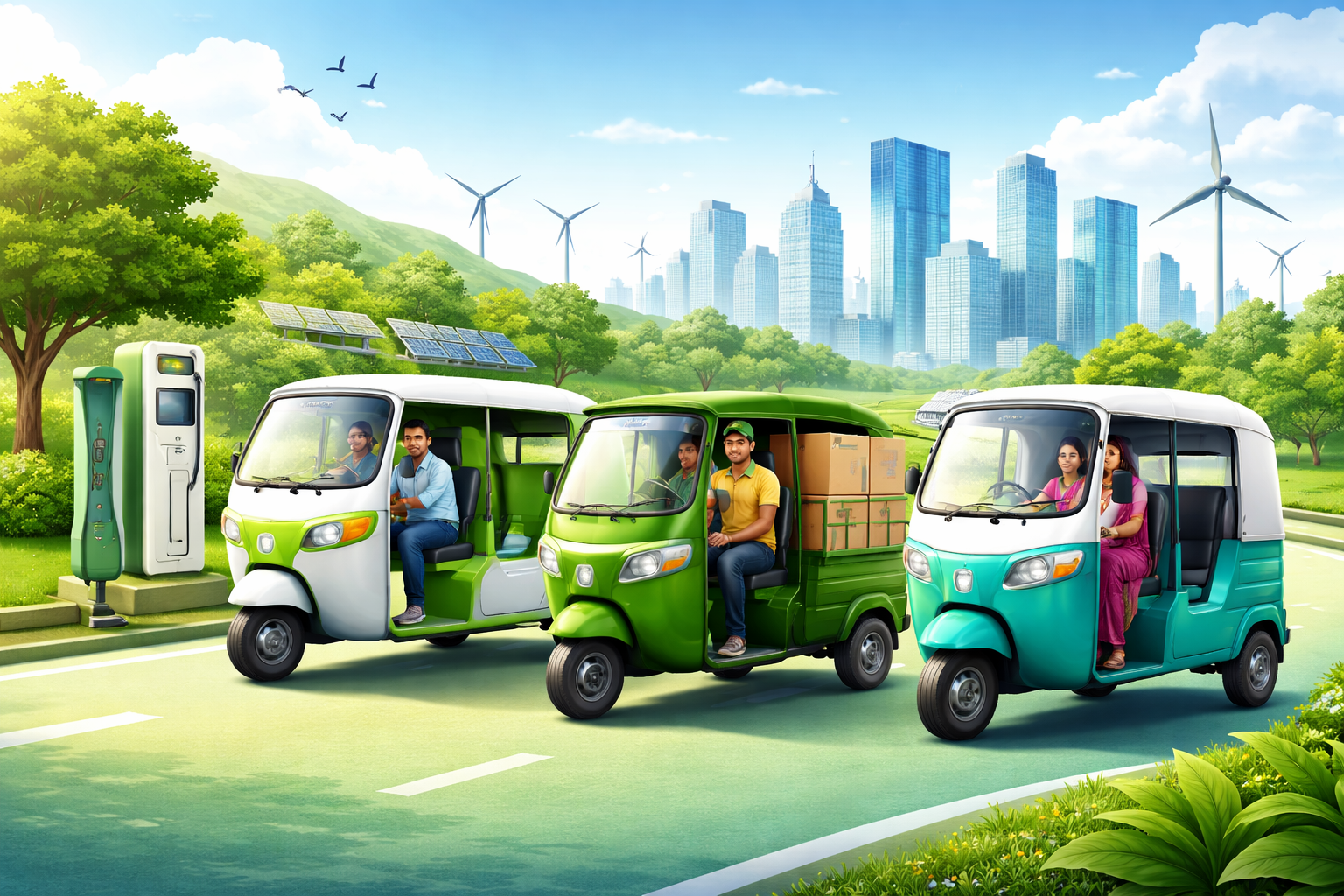 Gujarat Go-Green Three Wheelers Yojana: A Green Initiative